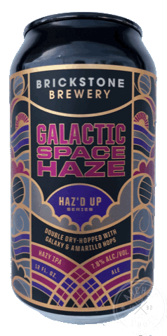 Photo of Brickstone Galactic Space Haze beer Label