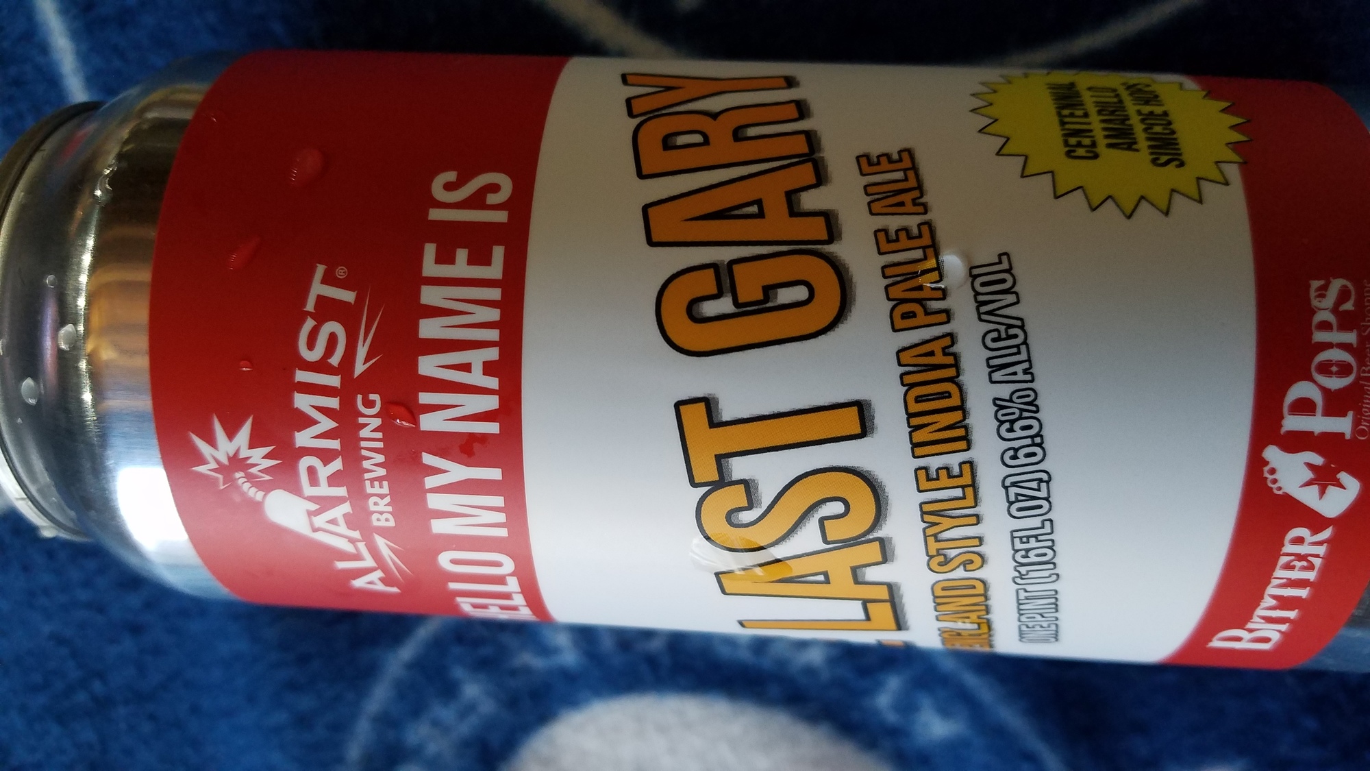 Photo of Alarmist The Last Gary beer Label