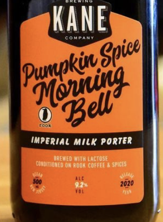 Photo of Kane Pumpkin Spice Morning Bell beer Label