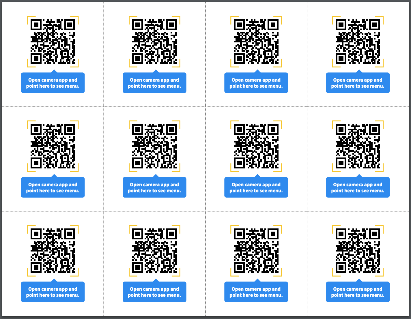 Create a print beer menu with one click
