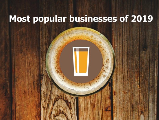 Most popular businesses of 2019