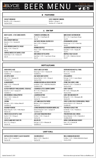 10 best beer menu template designs for bars & restaurants