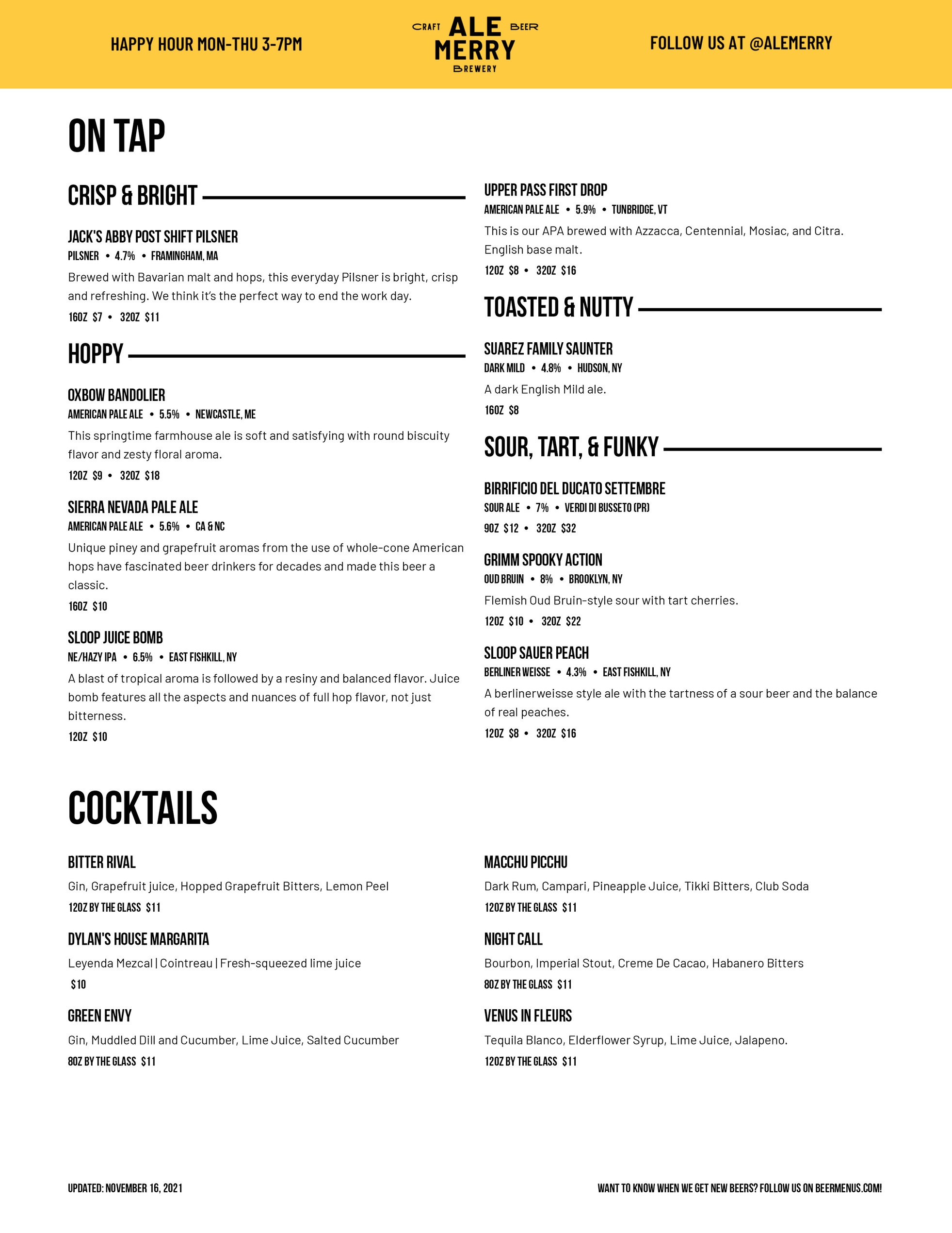 How to create a balanced beer list